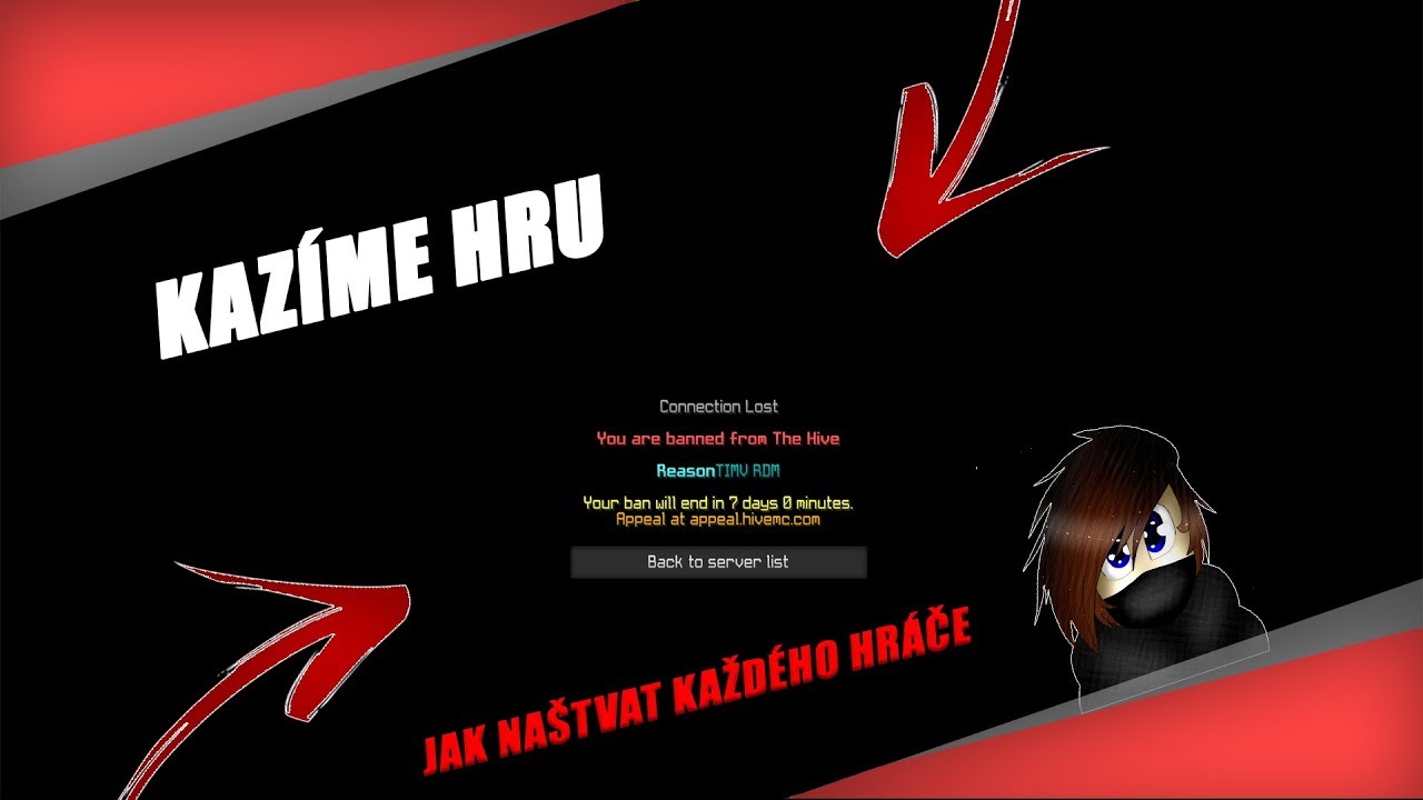 KAZÍME HRU NA HIVEMC ! - JAK LEHCE DOSTAT BAN ?! 😲 - YouTube