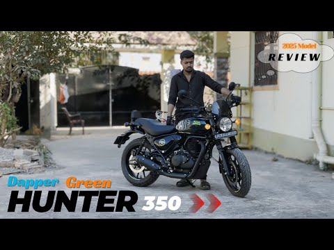 Royal Enfield Hunter 350 Dapper Green⚡- Detailed Review 2025 Model 💚 ...