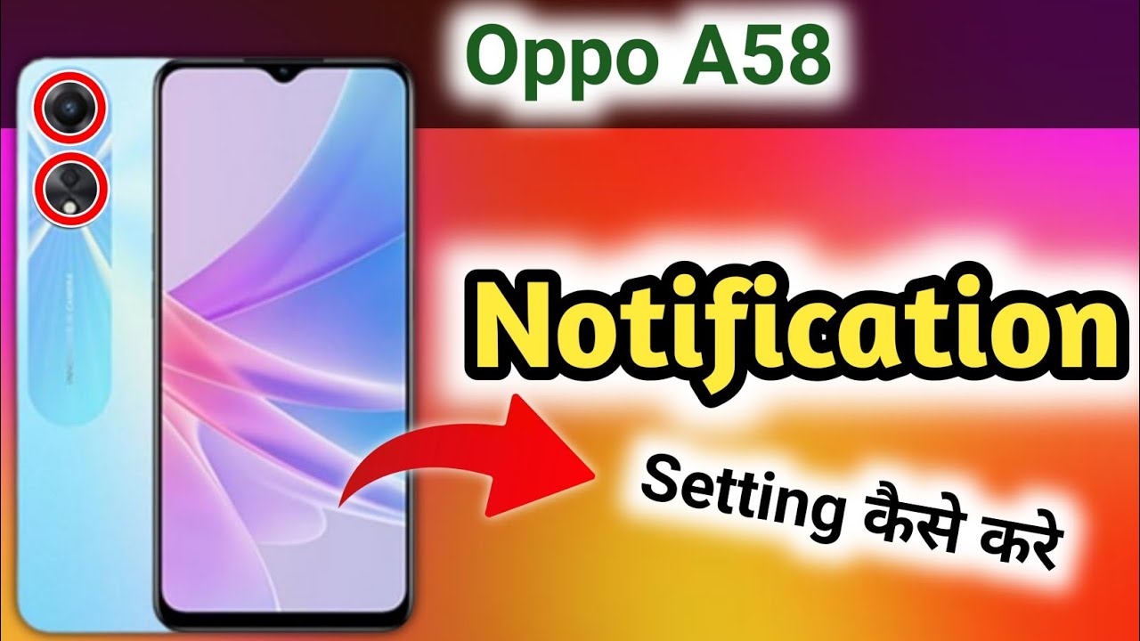 Oppo A58 Notification setting, How to show notification icon in Oppo ...