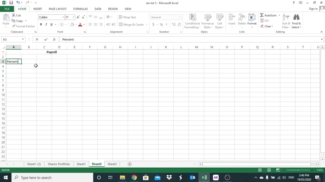 MS Excel Exercise 5 - YouTube