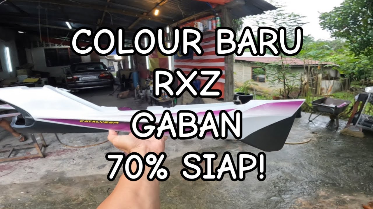 Perkembangan semasa cover set RXZ purple gaban siap70% - YouTube