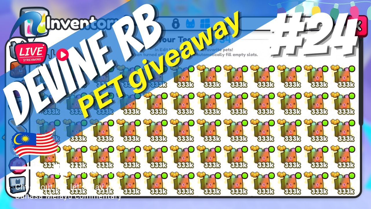 (🔴 LIVE) #24 Pet Simulator 99 Giveaway - YouTube