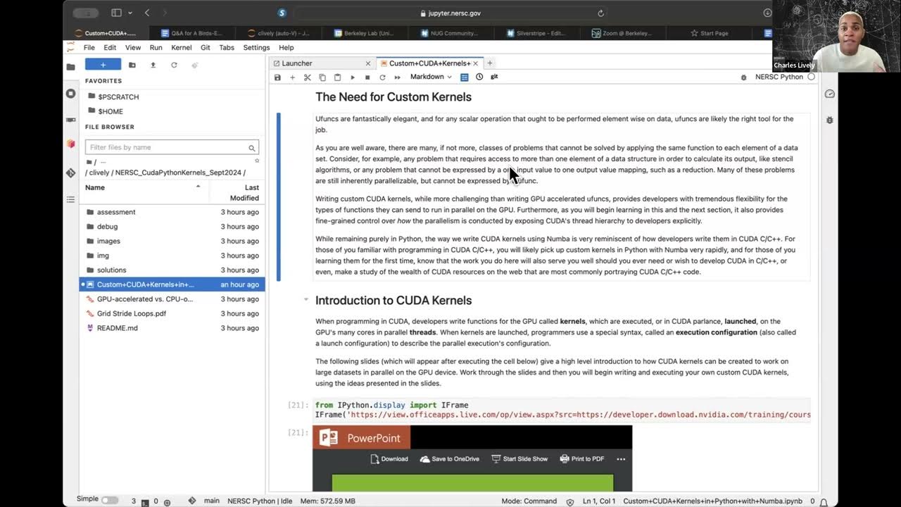 NUG Community Call: Using CUDA with Python and CuPY on Perlmutter (Part 2) - YouTube