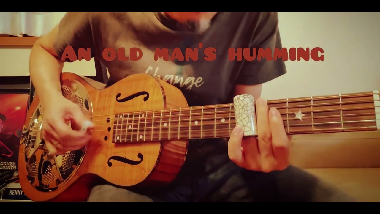 An old man’s humming, Republic Guitars Miniolian, Slide blues ...