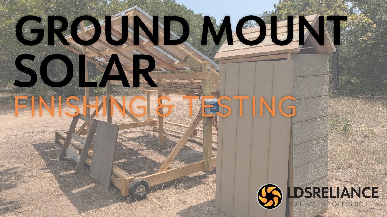 DIY Ground Mount Solar Rack Setup - Part 4 - Finishing The Inverter ...