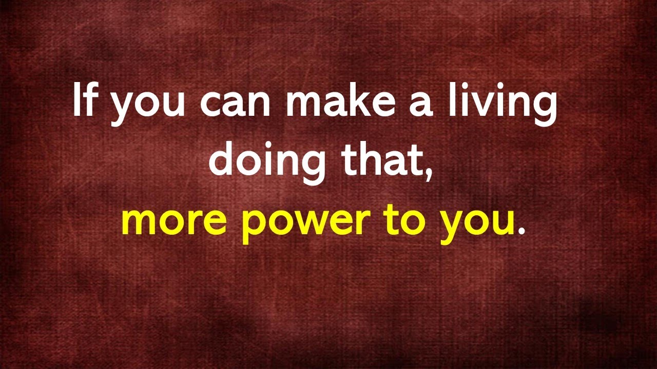 Cómo usar la frase “More power to you” EN INGLÉS - YouTube
