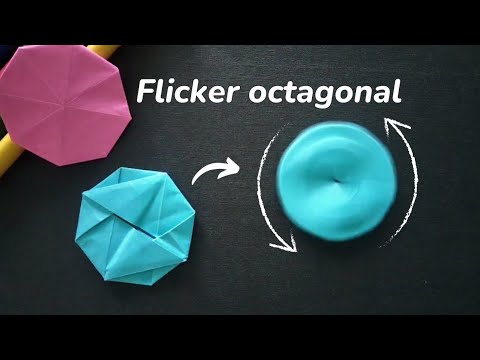 How to make a very easy flicker octagonal origami | origami flicker ...