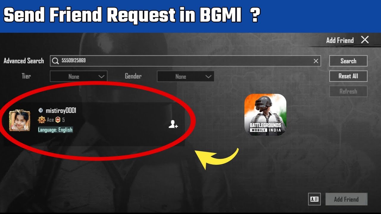How to send friend request in bgmi | bgmi me friend request kaise bheje ...