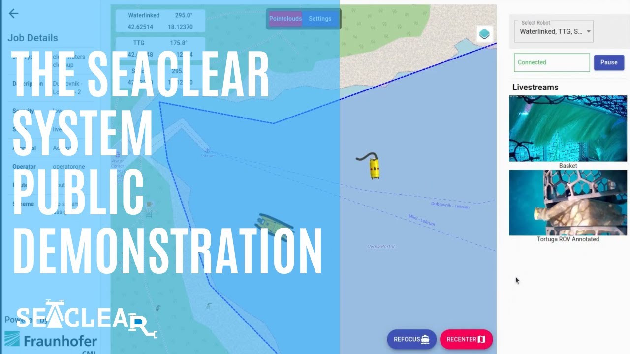 SeaClear system at Dubrovnik demonstrations - YouTube
