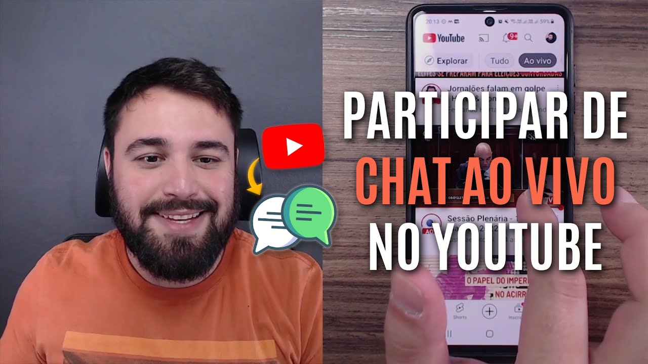 COMO PARTICIPAR DO CHAT DE UM VÍDEO AO VIVO NO YOUTUBE - YouTube