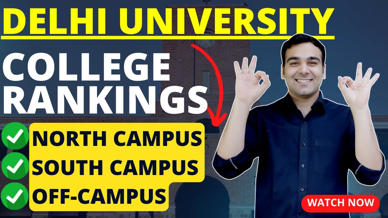 Delhi University College Rankings🔥| How to select Best College & Course ...