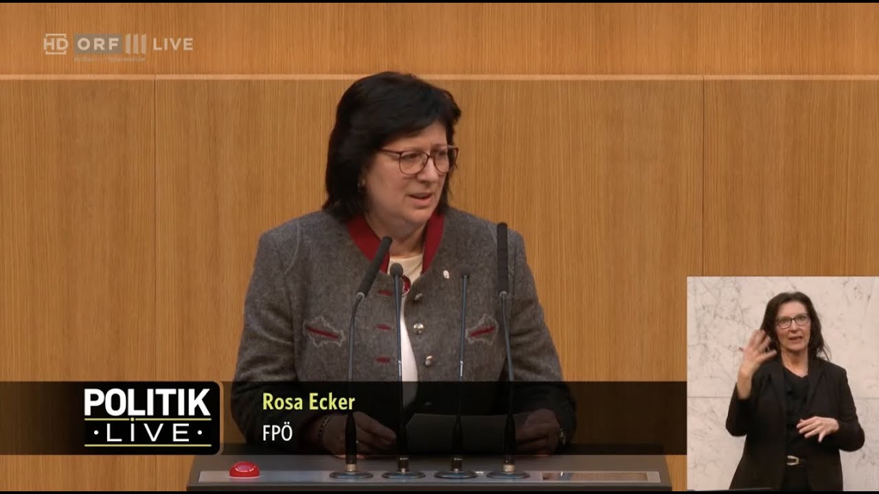 Rosa Ecker - Pensionsanpassung - 29.3.2023 - YouTube