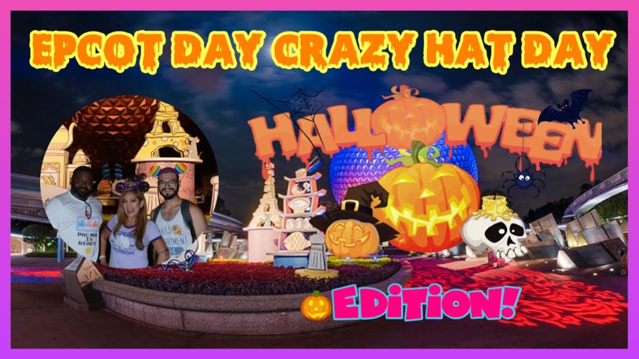 🔴LIVE.Epcot Day Crazy Hat Day! Halloween Edition! World Showcase. Food ...