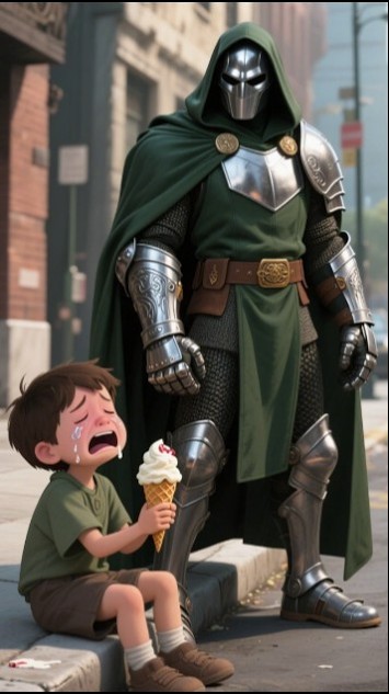 👑 Transformation of Dr. Doom: This kid is annoying 🍦 #doom #avengers # ...