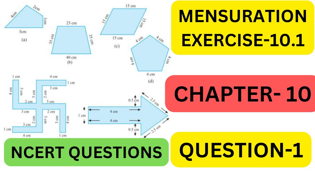 ncert maths class 6 chapter 10|| ncert mensuration class 6 || ncert ...