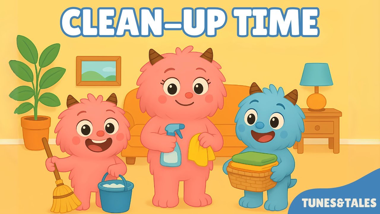 Clean Up Time Song | Kids Song for Tidying Up | Tunes&Tales - YouTube