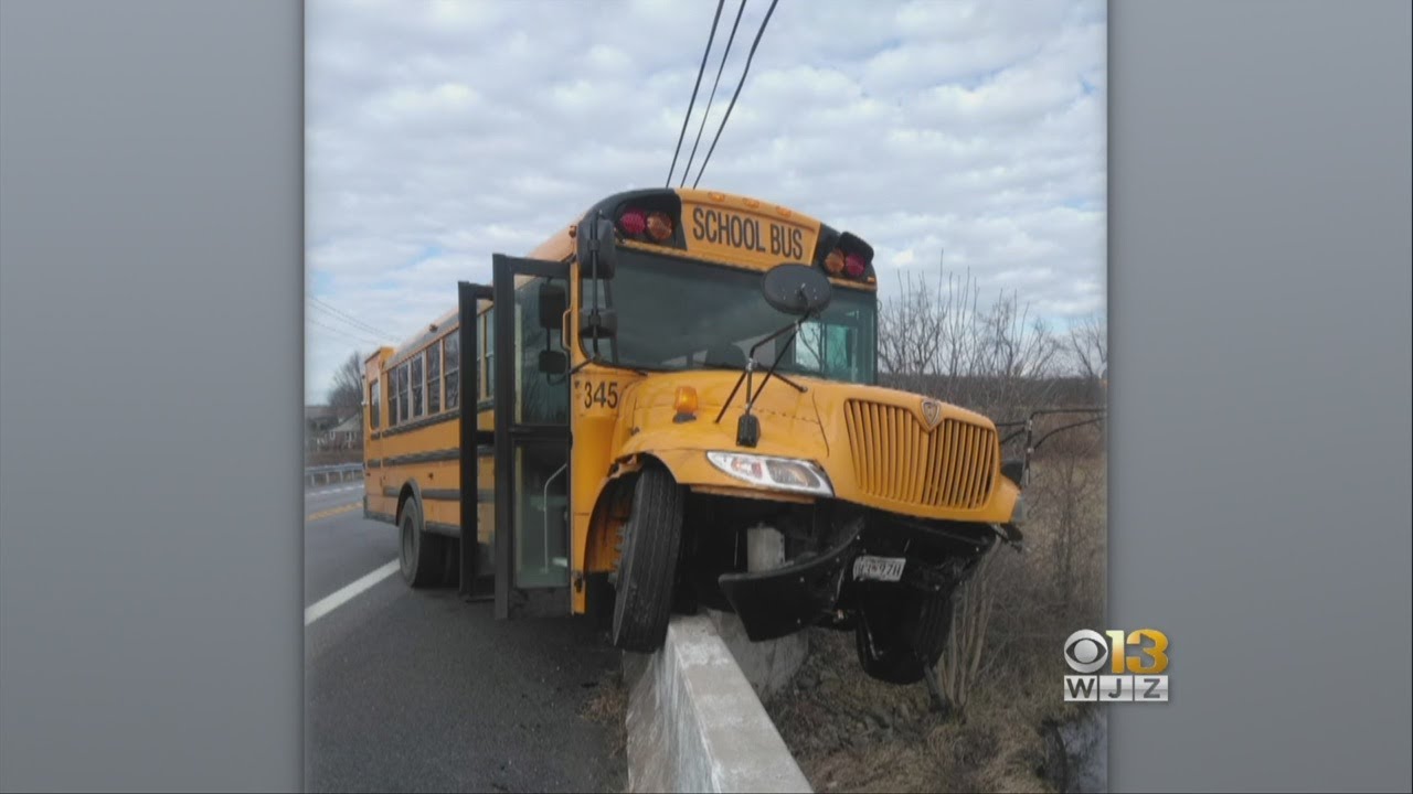 Bus Sent Hanging Over Concrete Bridge Barrier In Carroll County Crash ...