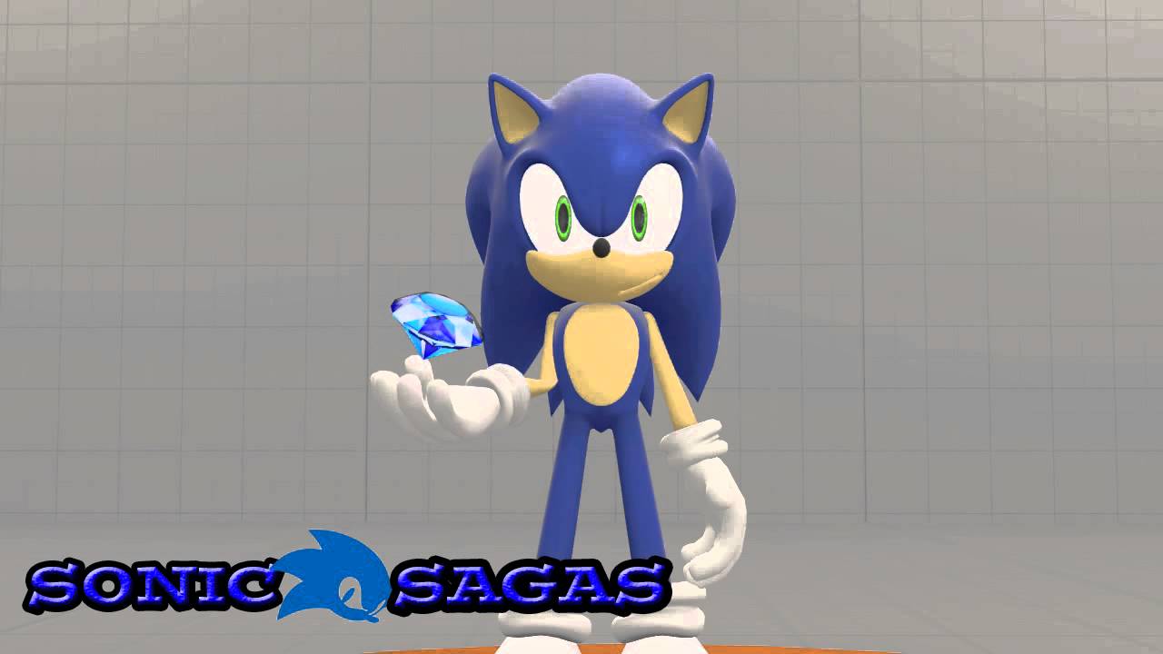 Sonic catching chaos emerald (SFM) - YouTube