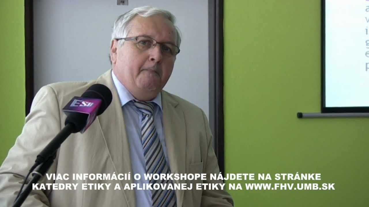 Otvorenie workshopu - prof. PhDr. Pavel Fobel, PhD - YouTube