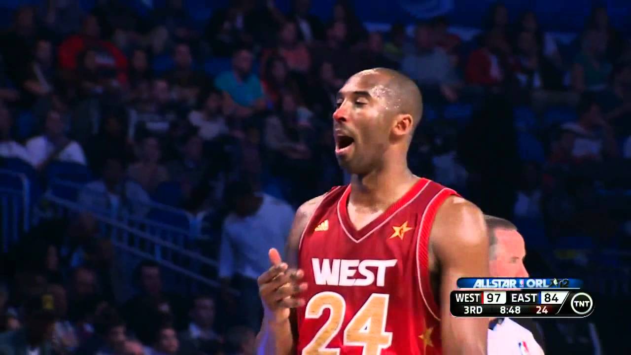 Kobe Bryant Gets a Bloody Nose - 2012 NBA All Stars Game 2-26-2012 ...