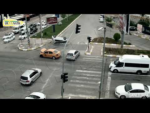Şanlıurfa’da inanılmaz kazalar MOBESE'de