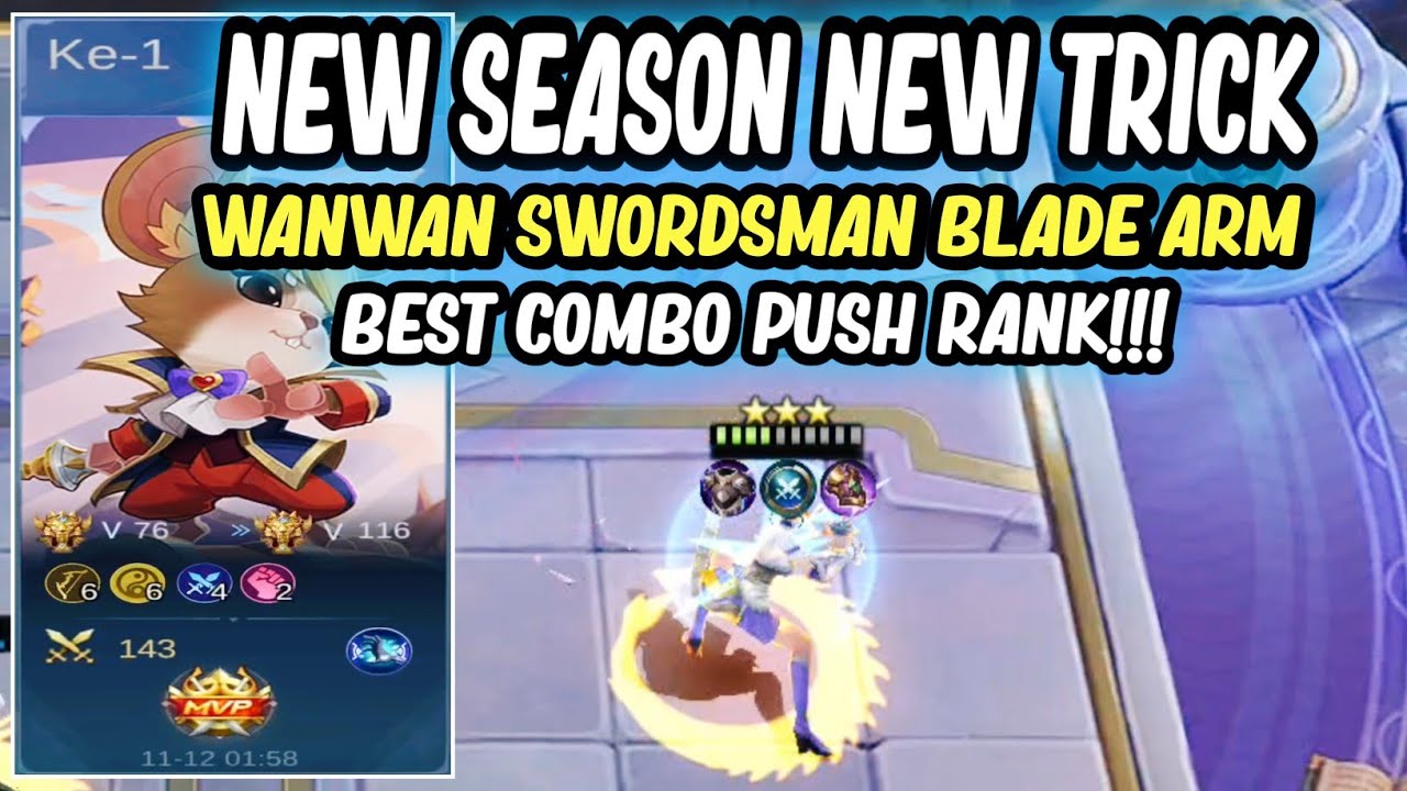 3 STAR WANWAN SWORDSMAN BLADE ARMOR !!! CARA MAIN REMY SKILL 3 MAGIC ...