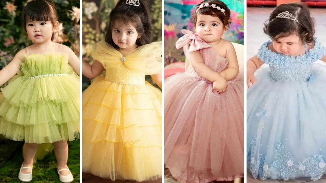 Disney fancy frock design | Barbie style fancy frock for baby girl ...