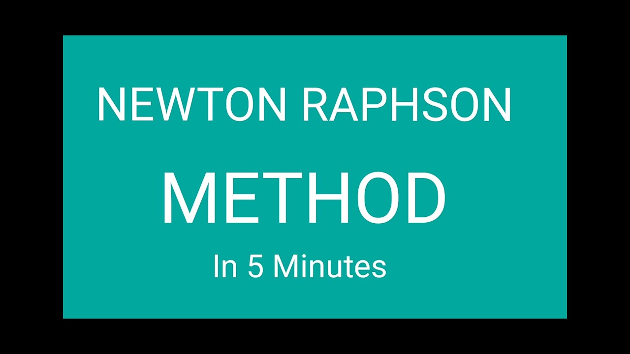Newton_Raphson_method|SPPU|ENGINEERING MATHEMATICS 3 - YouTube