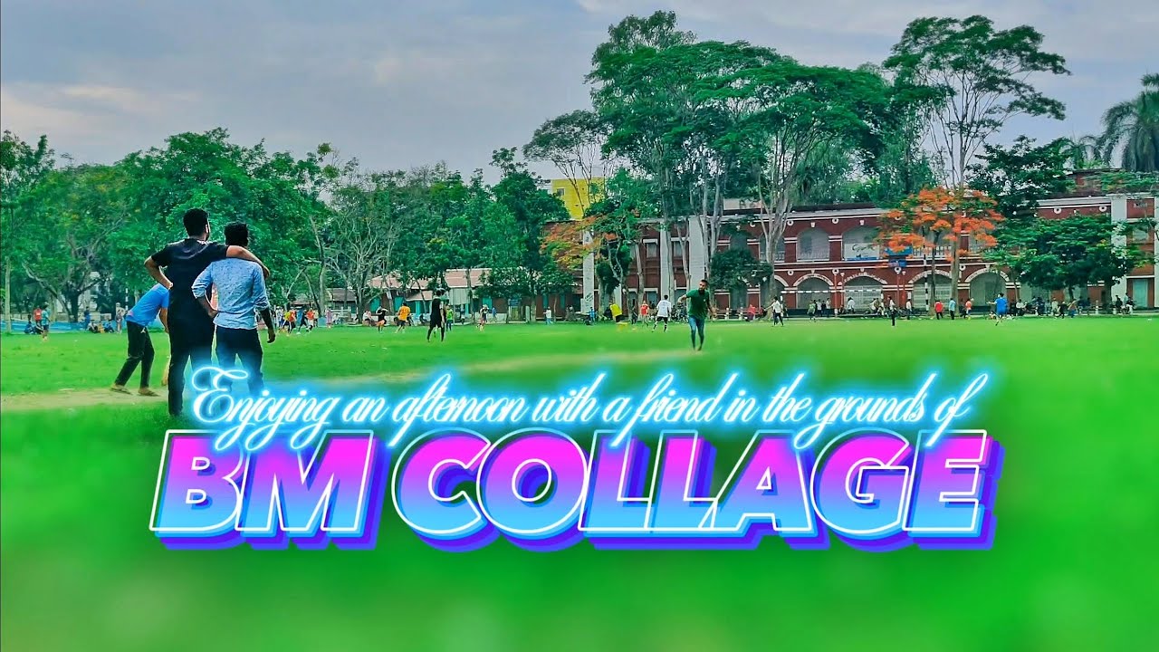 Enjoying an afternoon with a friend on the grounds of BM COLLAGE | May ...