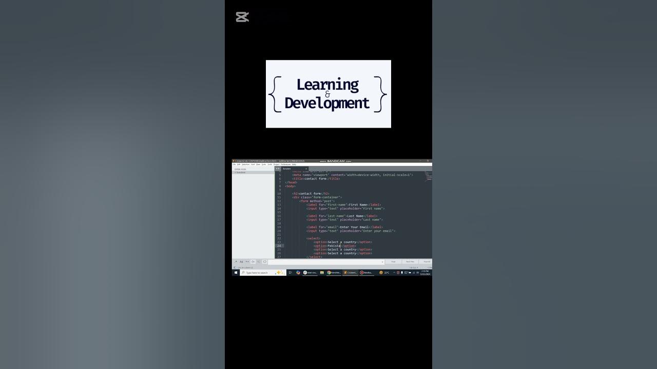 html form | html form tag | contact form | part # 01 - YouTube