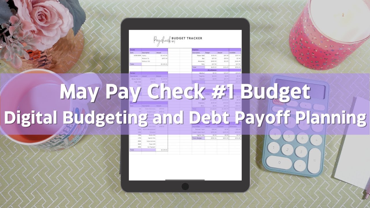May Paycheck # 1 Budget | BUDGETING MY 100K SALARY - YouTube