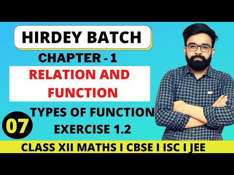 Types of Functions | One-one, Onto Functions | class 12 - YouTube