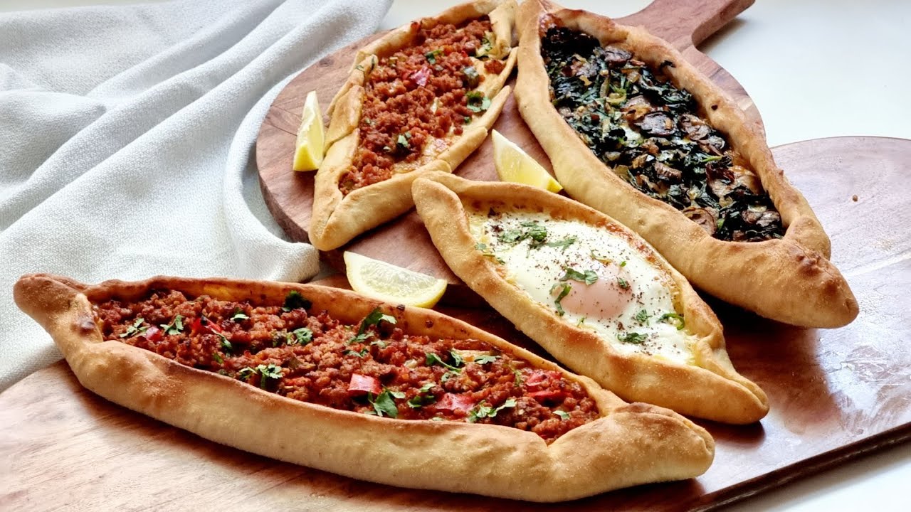 Turkish Pide | Turkish Pizza with 3 Filling Options - YouTube
