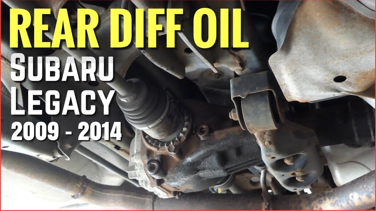 Subaru AWD vehicles rear differential oil change. #subaru #differential ...