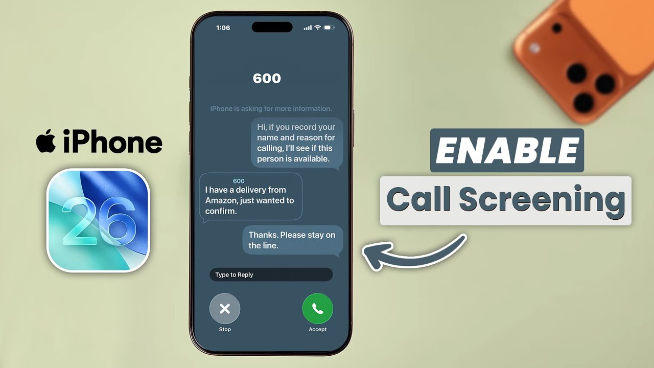 iOS 26 - How To Use Call Screening on iPhone! [Enable] - YouTube