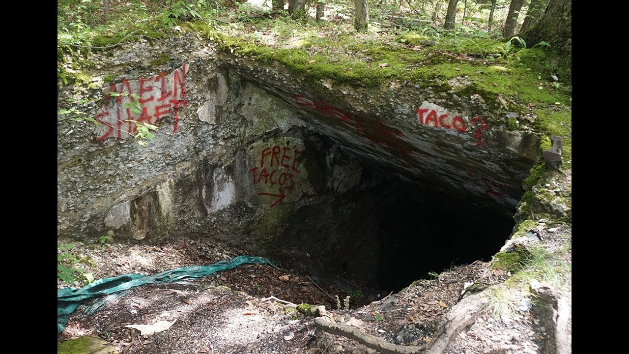 Abandoned Mine (Mein) Shaft Steep Slope URBEX - YouTube