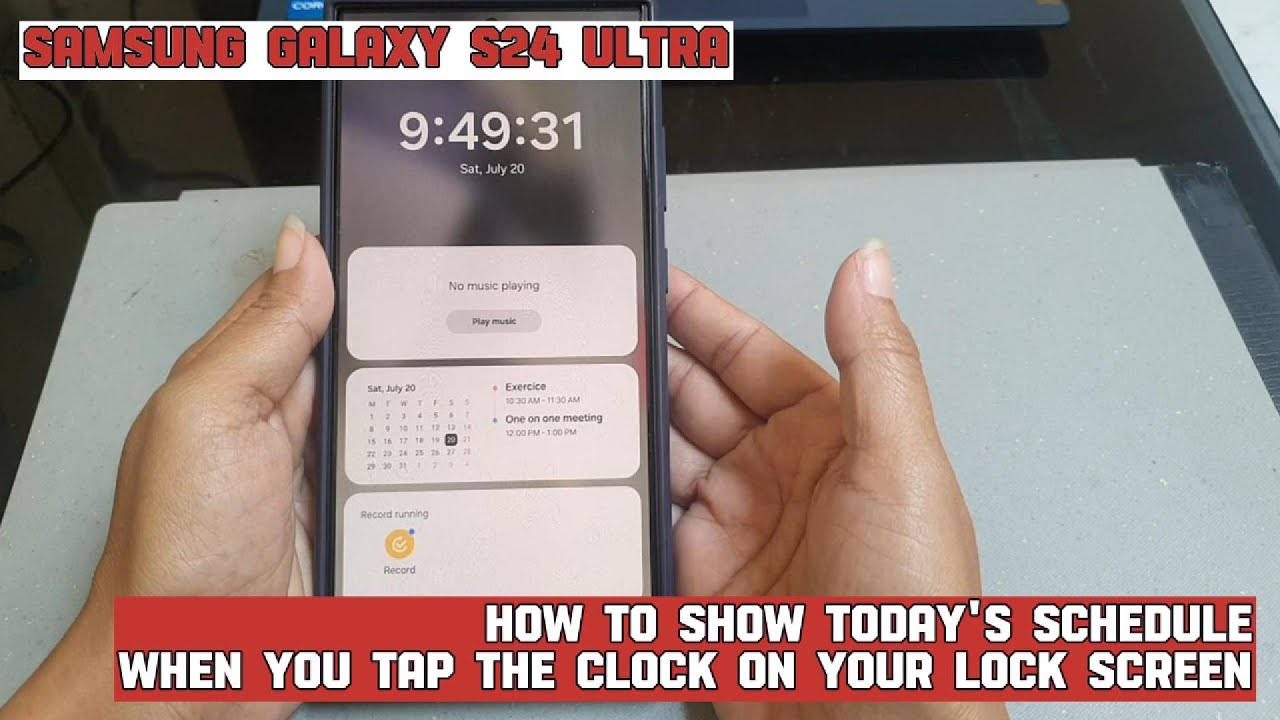 How to show today's schedule when you tap the clock on your lock screen ...