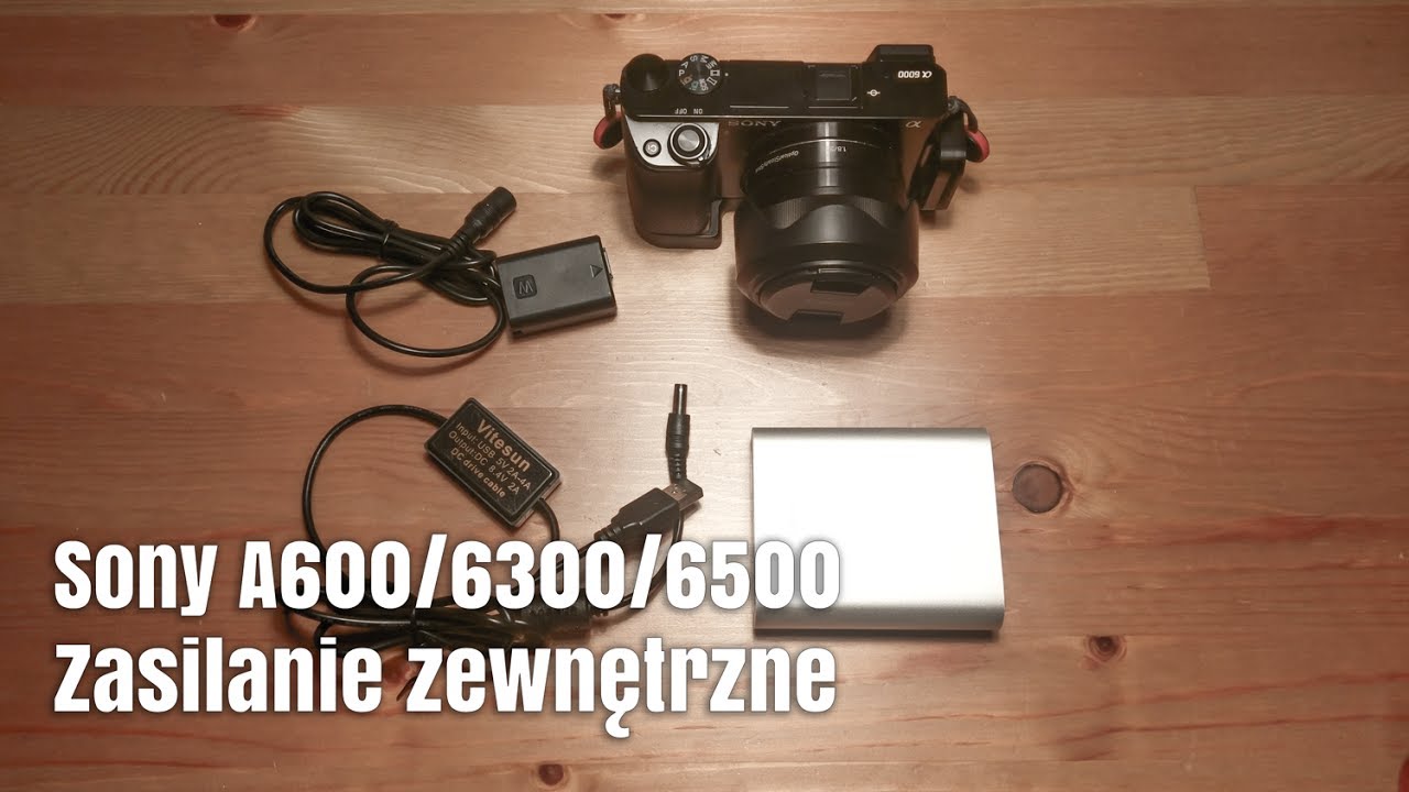 Zewnętrzne zasilanie USB dla Sony a6000, a6300, a6500 i A7 - YouTube