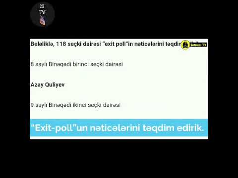 Deputat Seckilerinin Tam Neticeleri 2020-Exit Poll