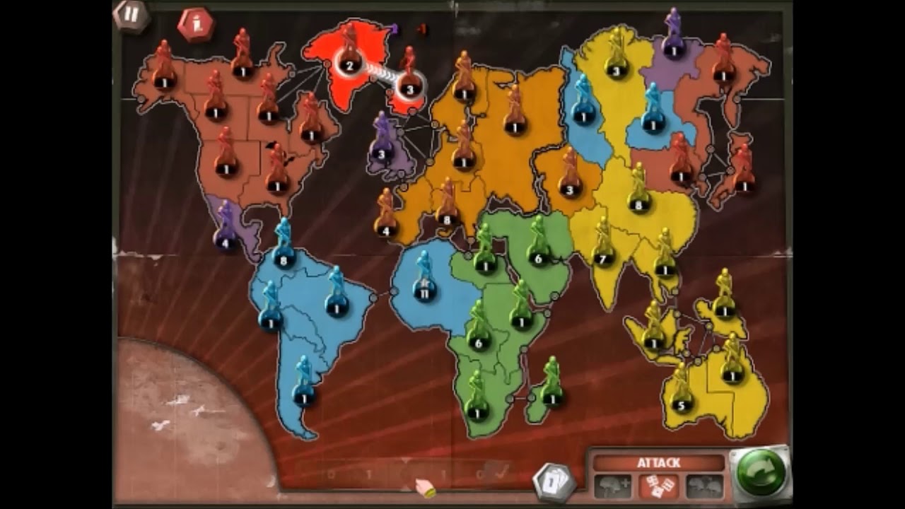 Risk Gameplay No. 3 - Expert Level Gameplay - YouTube