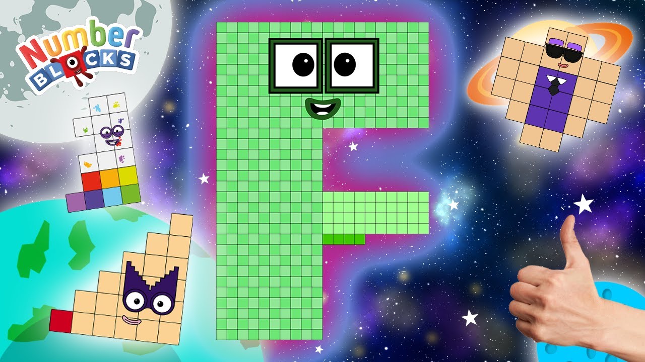 Numberblock Puzzle Tetris Game 444 ASMR SPACE Fanmade Animation - YouTube