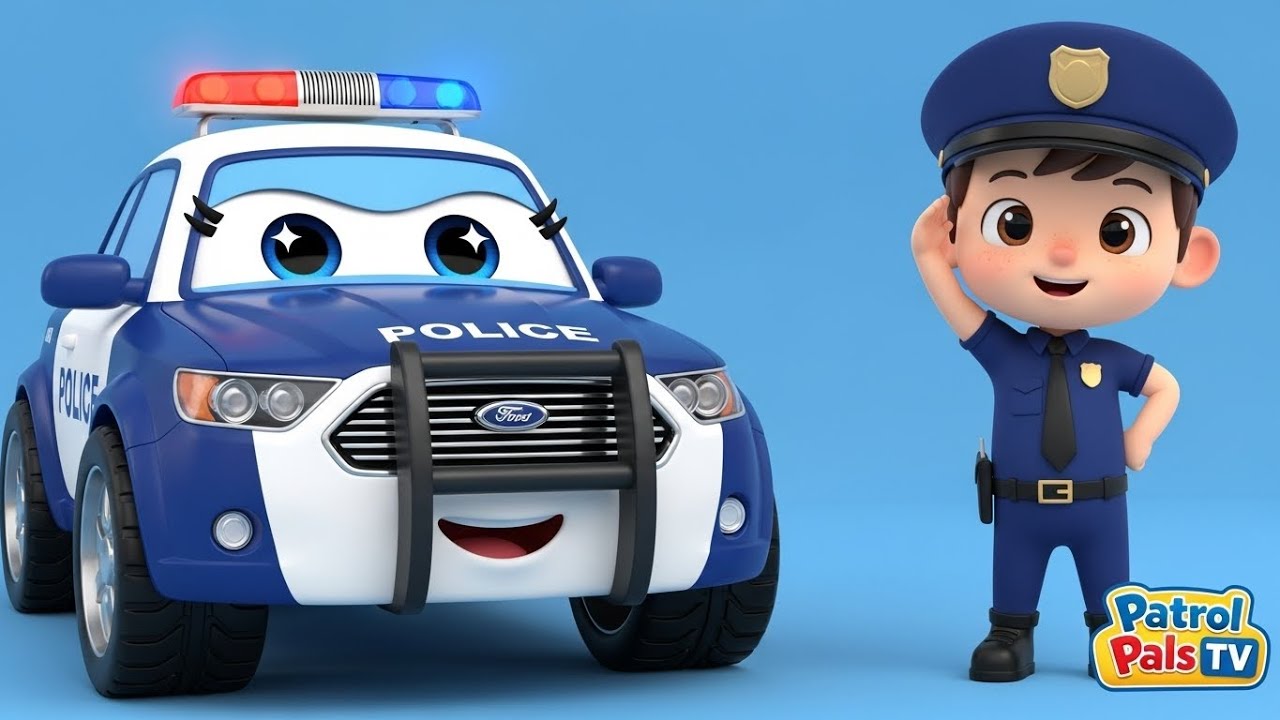 Police Car Adventure Song 🚨 | Fun Learning for Kids - YouTube