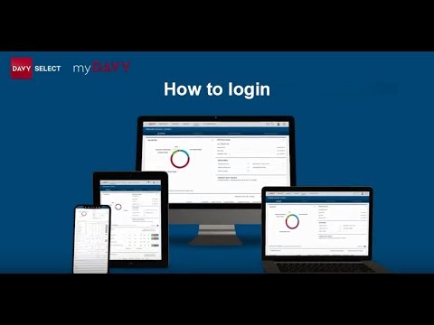 myDavy - How to log into your myDavy Account (Davy Select) - YouTube