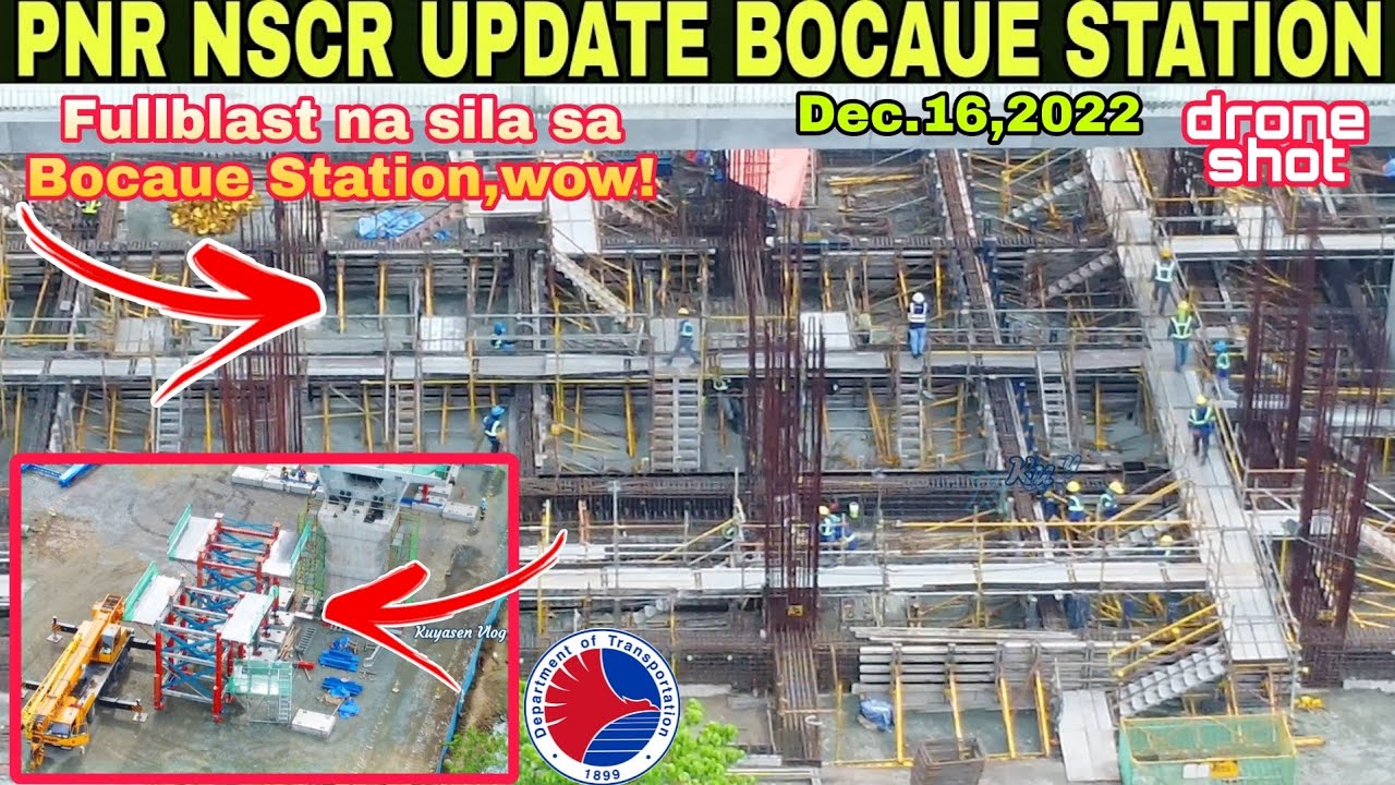 Fullblast na sa station,wow!PNR NSCR UPDATE BOCAUE STATION|BULACAN|Dec ...