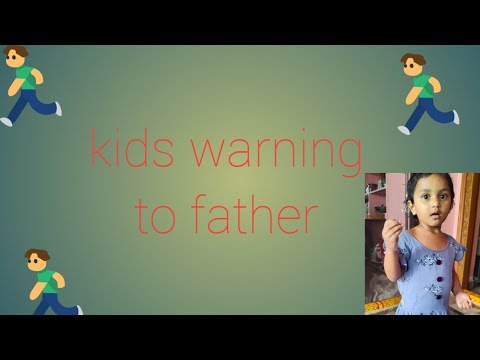 Warning to father by 3 Years kid| kids| Funny - YouTube
