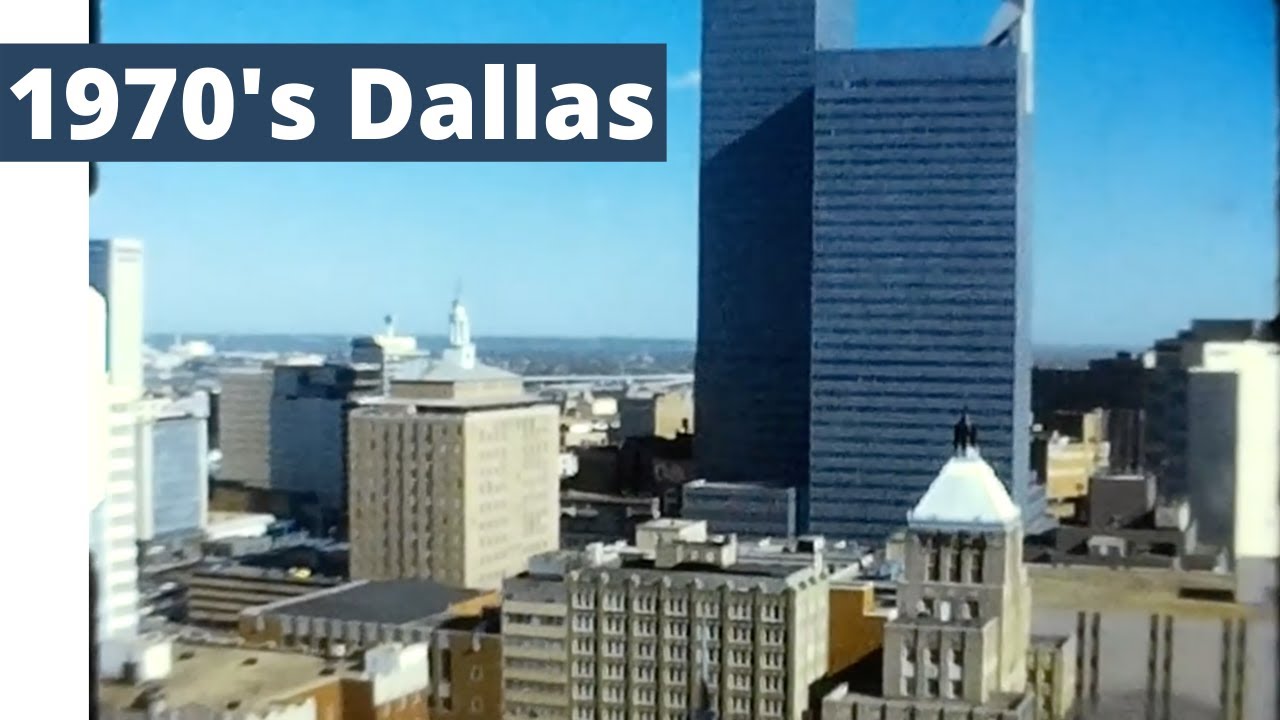 Dallas of the Past - Downtown Skyline - Texas 1960's/70's Vintage ...