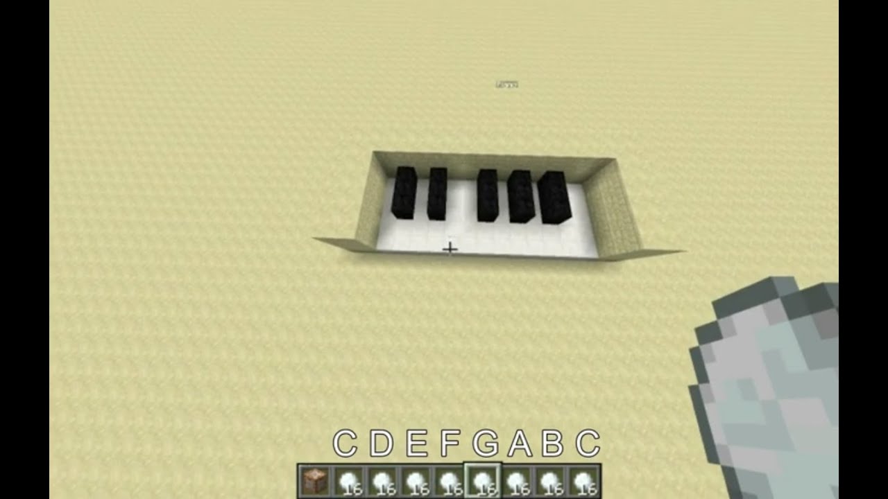 Piano in Minecraft - YouTube