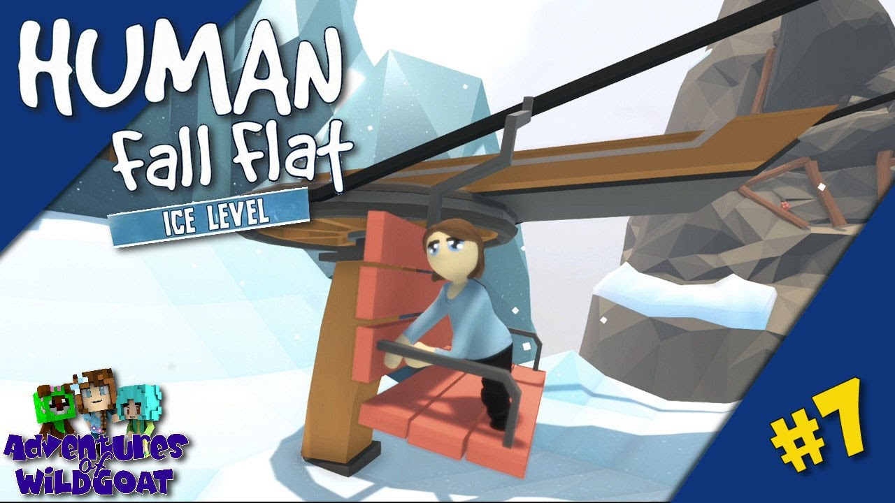 Ski Lift Explosion - Human Fall Flat *New* Ice Level - Ep7 - YouTube