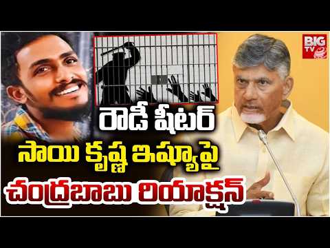 Vijayawada Rowdy Sheeter Sai Krishna Missing Case CM Chandrababu Naidu Reaction | BIG TV