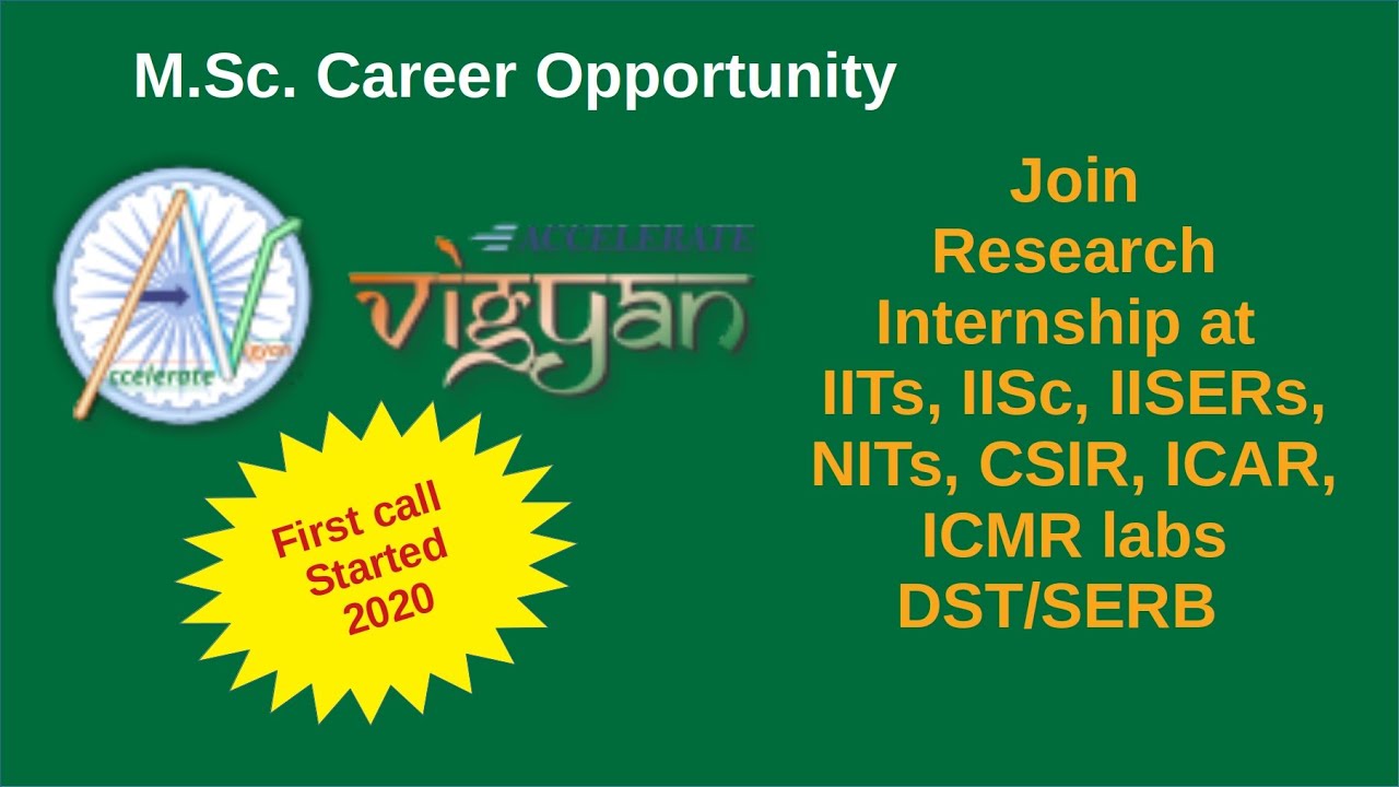 Vritika I Accelerate Vigyan Scheme by SERB I Research Internship - YouTube